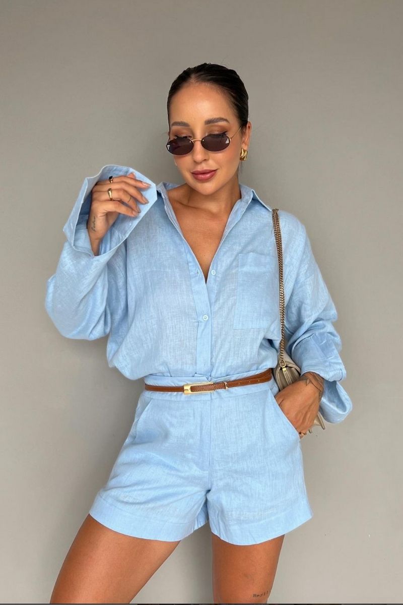 22 Chic Linen Shorts Outfit Ideas From Casual To Smart - London ...