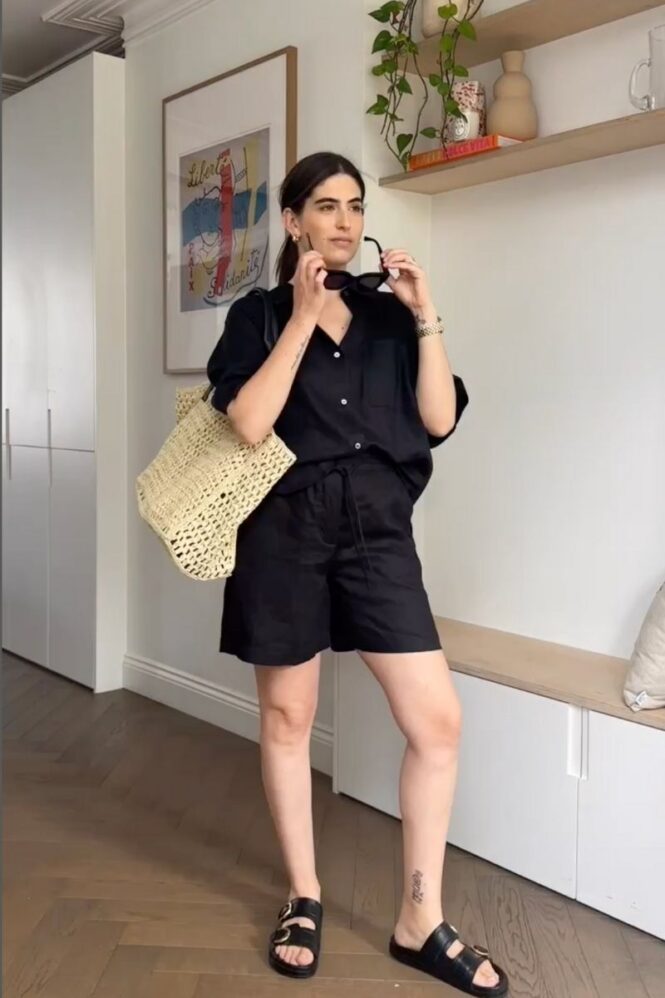 22 Chic Linen Shorts Outfit Ideas From Casual To Smart - London ...