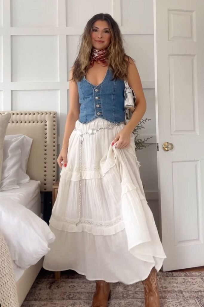 22 Effortlessly Chic White Maxi Skirt Outfits Ideas - London Kensington ...