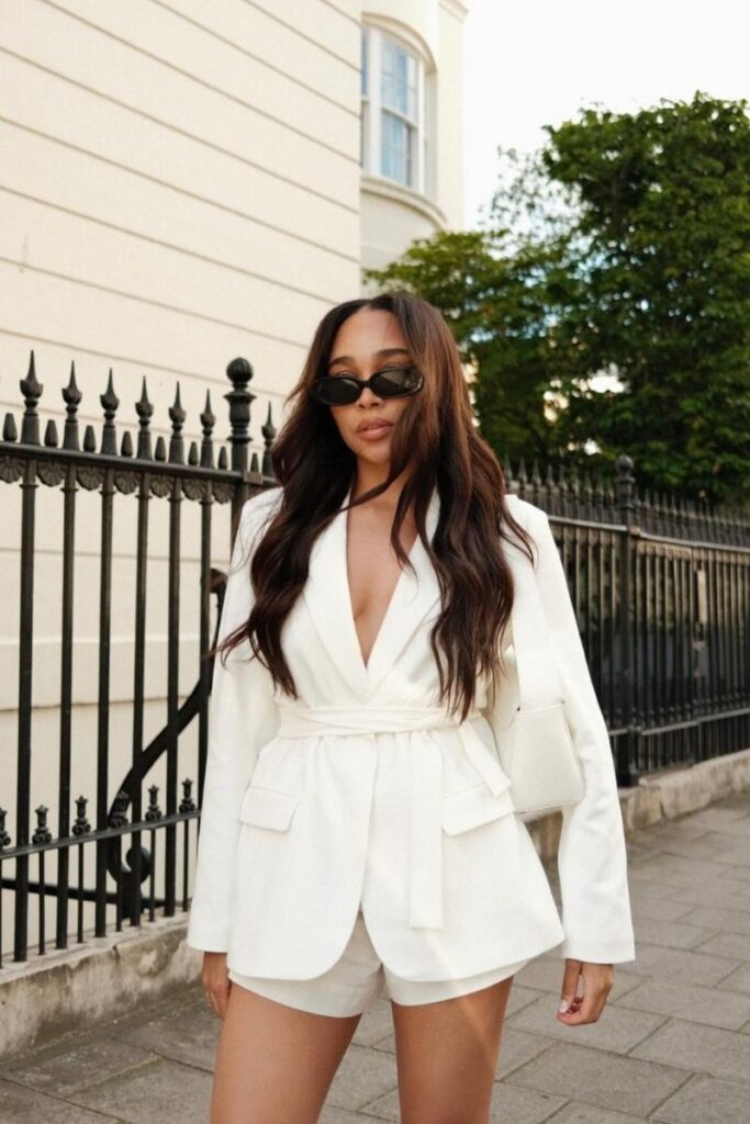 25 Stylish White Shorts Outfits For Every Occasion - London Kensington ...