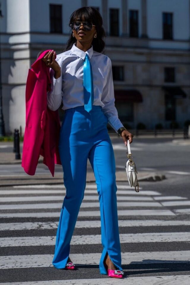 21 Stylish Blue Pants Outfit Ideas For Every Occasion: From Brunch To ...