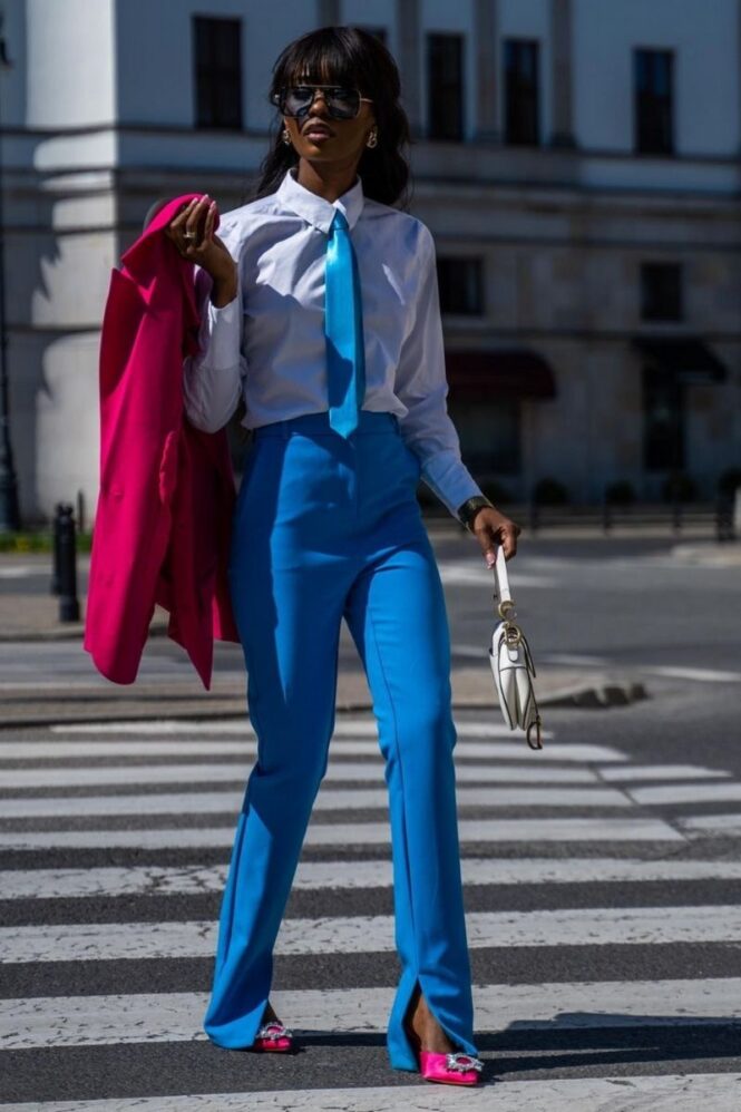21 Stylish Blue Pants Outfit Ideas For Every Occasion: From Brunch To ...