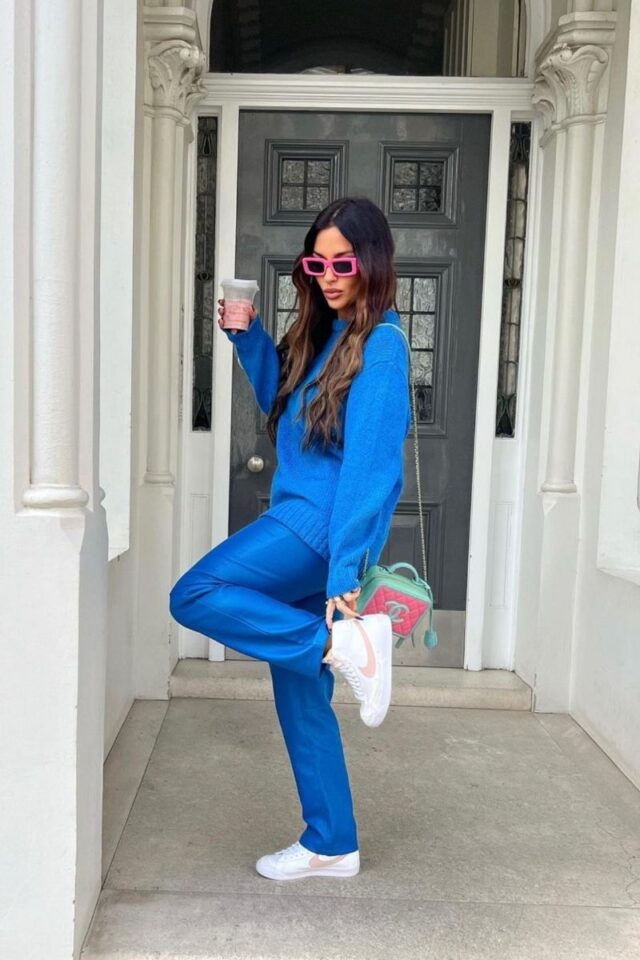 21 Stylish Blue Pants Outfit Ideas For Every Occasion: From Brunch To ...