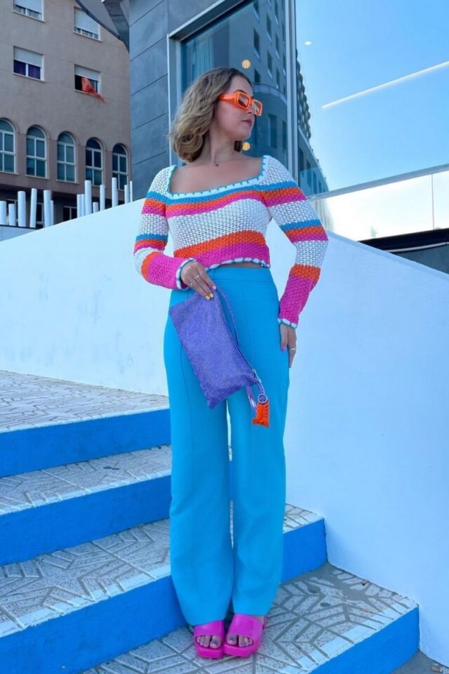21 Stylish Blue Pants Outfit Ideas For Every Occasion: From Brunch To ...