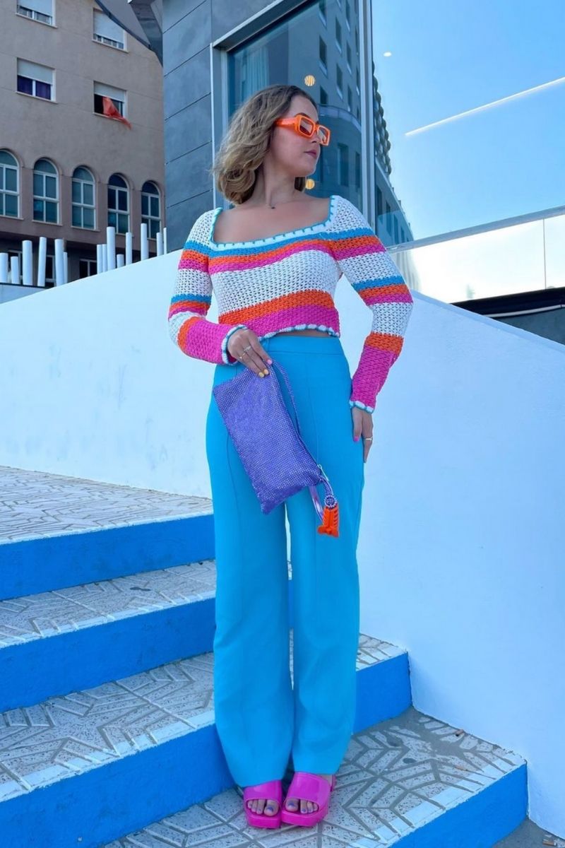 21 Stylish Blue Pants Outfit Ideas For Every Occasion: From Brunch To ...