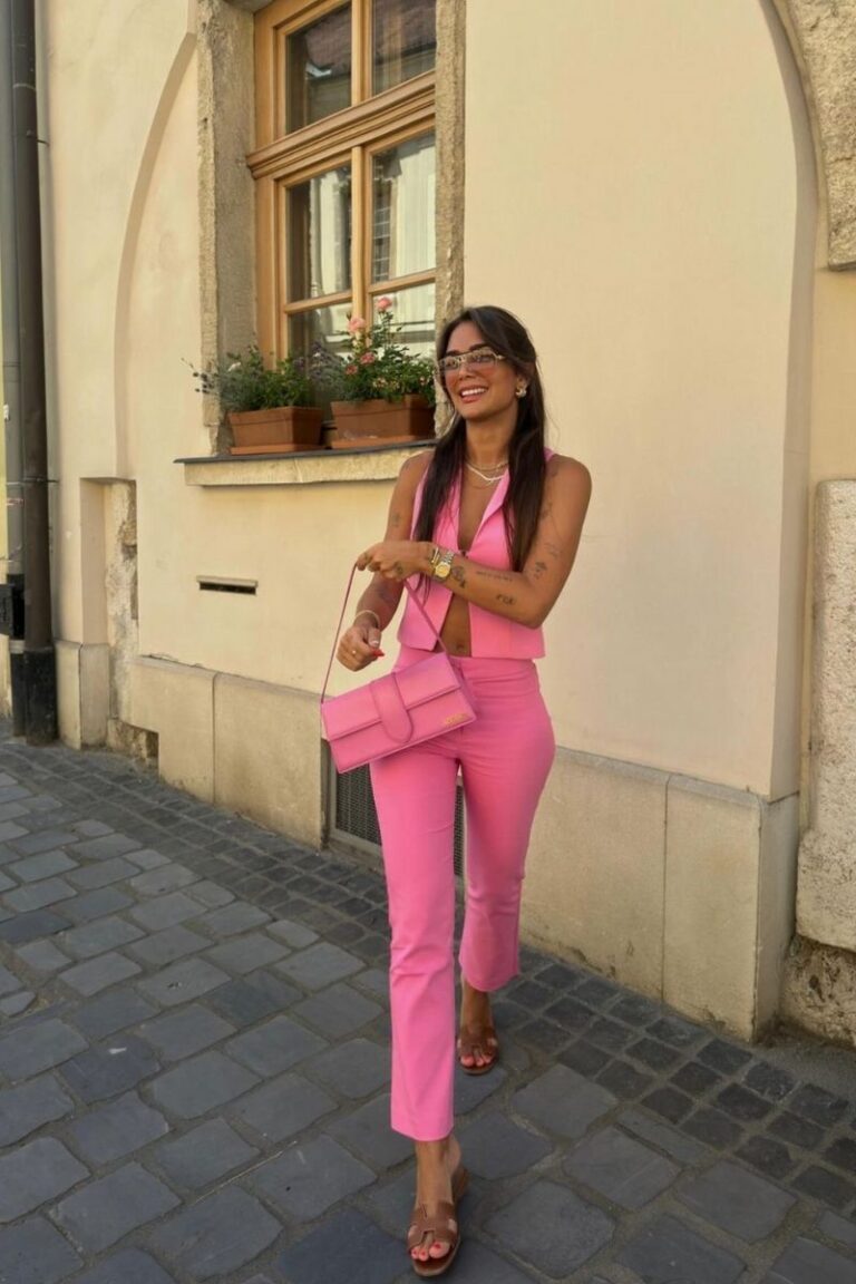22 Cute Pink Pants Outfit Ideas You Can Copy Easily - London Kensington ...