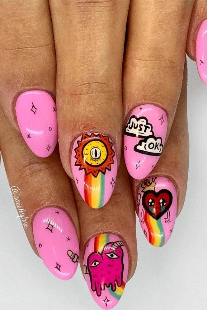 32 Pretties Pink Nail Design Ideas So You Feel Pretty In Pink! - London ...