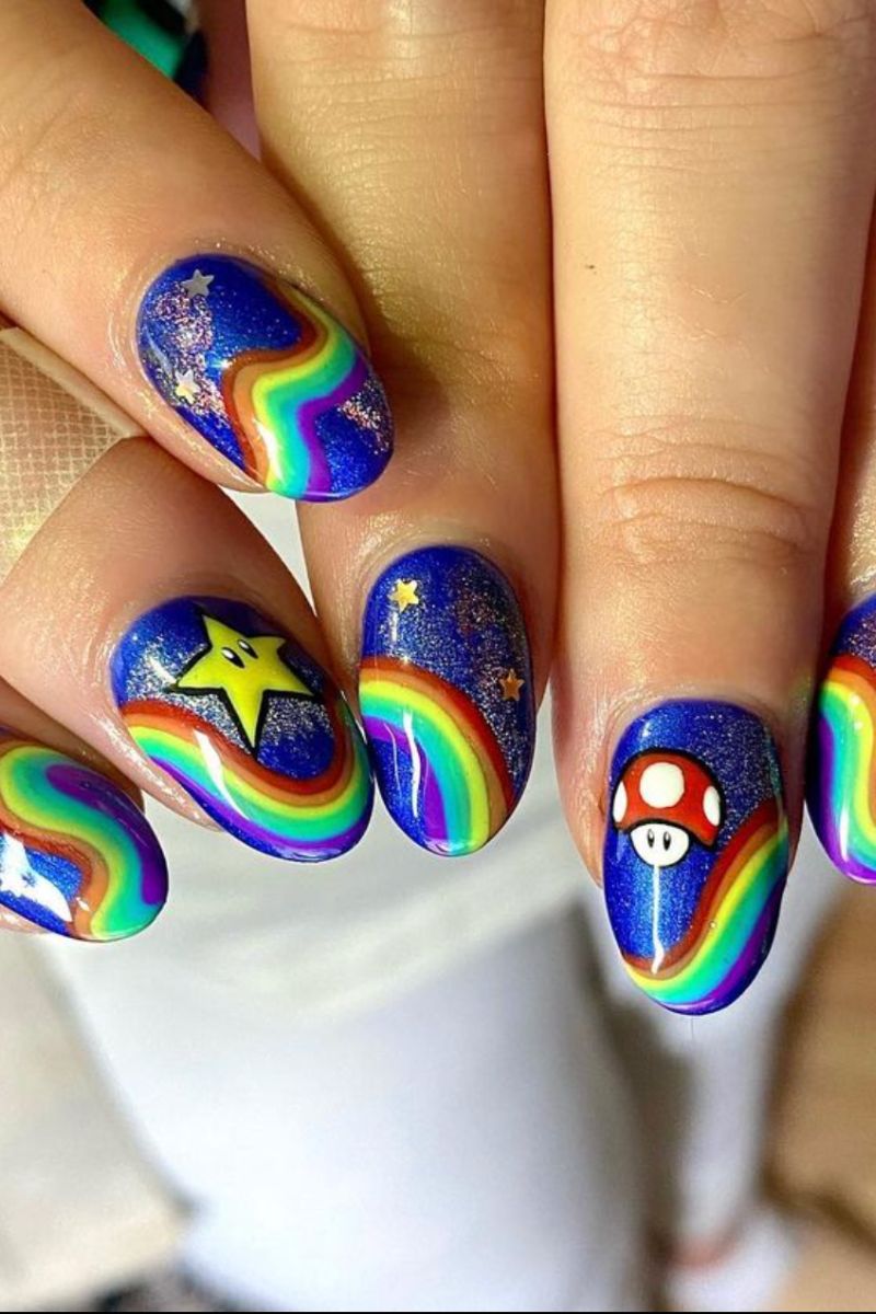 25 Cute Rainbow Nail Ideas: A Splash of Color for Your Next Manicure ...