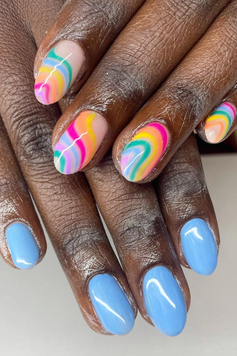 25 Cute Rainbow Nail Ideas: A Splash of Color for Your Next Manicure ...