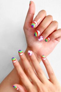 25 Cute Rainbow Nail Ideas: A Splash of Color for Your Next Manicure ...