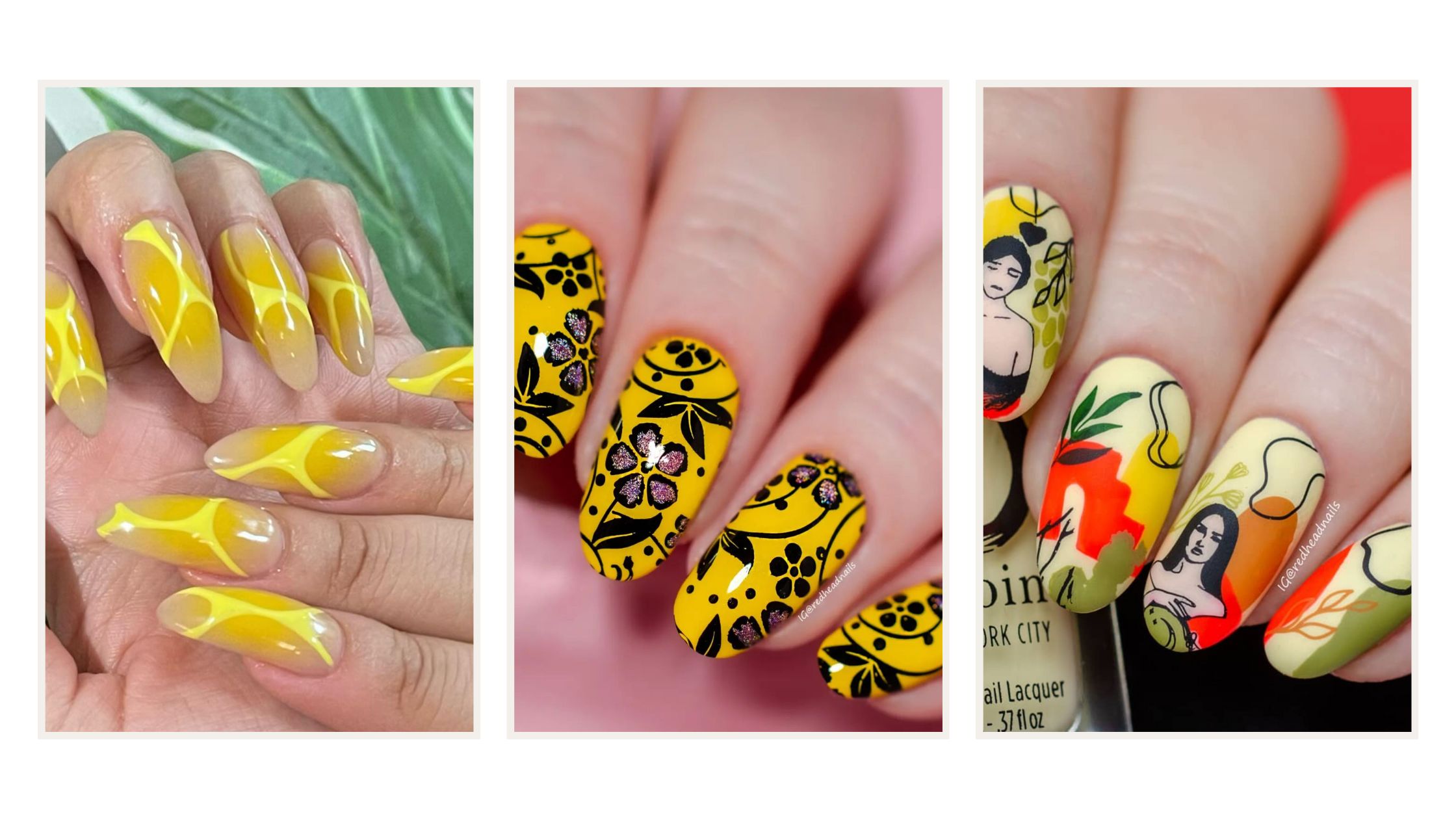 31 Gorgeous Yellow Nail Designs to Brighten Your Next Manicure - London ...