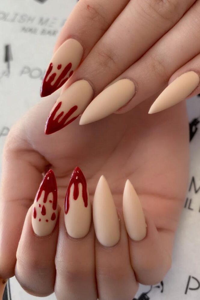 21 Chic Halloween Acrylic Nails Perfect For The Spooky Season - London ...