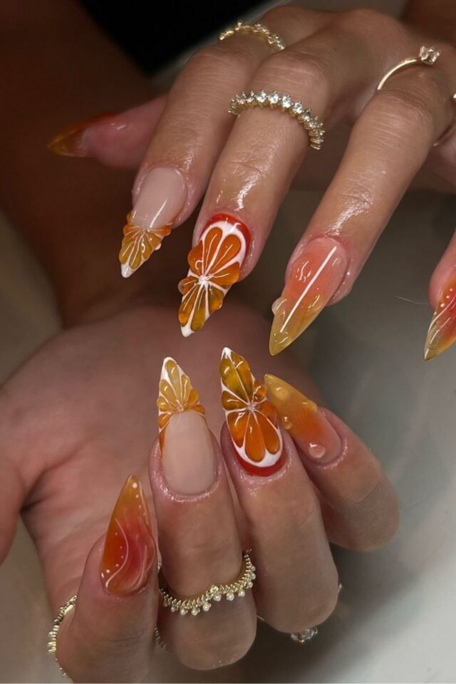 24 Gorgeous Orange Nail Designs for Your Next Manicure - London ...