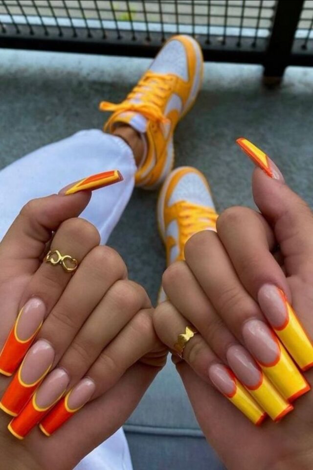 24 Gorgeous Orange Nail Designs for Your Next Manicure - London ...