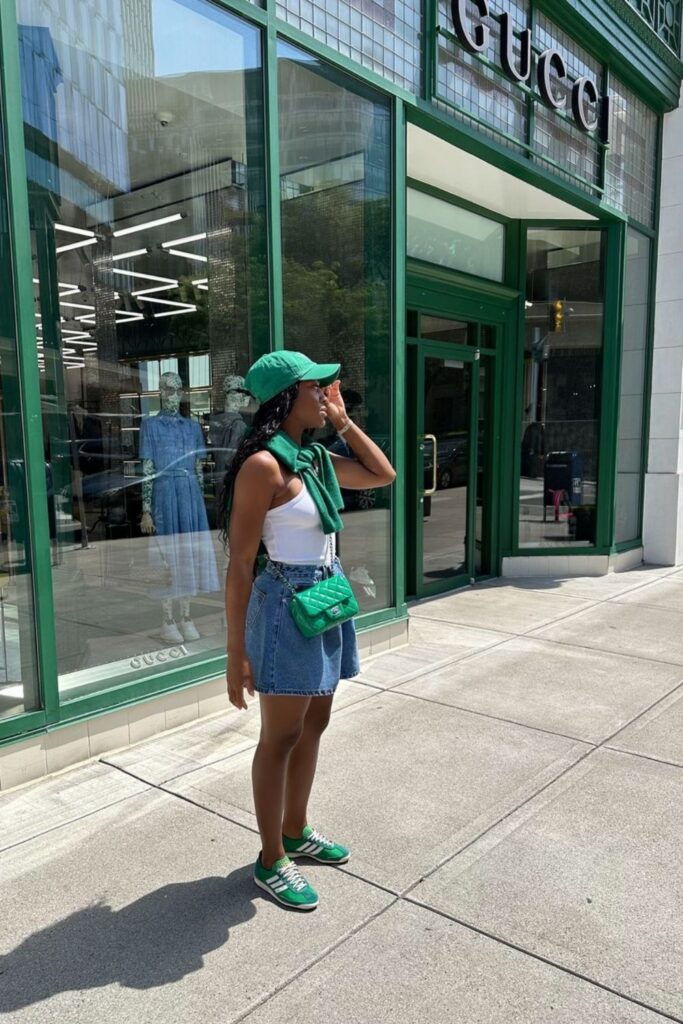 22 Stylish Ways to Rock Green Sneakers: Trendy Outfit Ideas - London ...