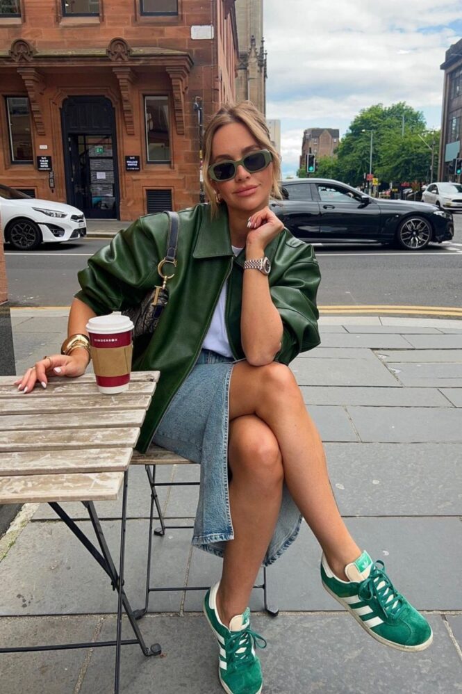22 Stylish Ways to Rock Green Sneakers: Trendy Outfit Ideas - London ...