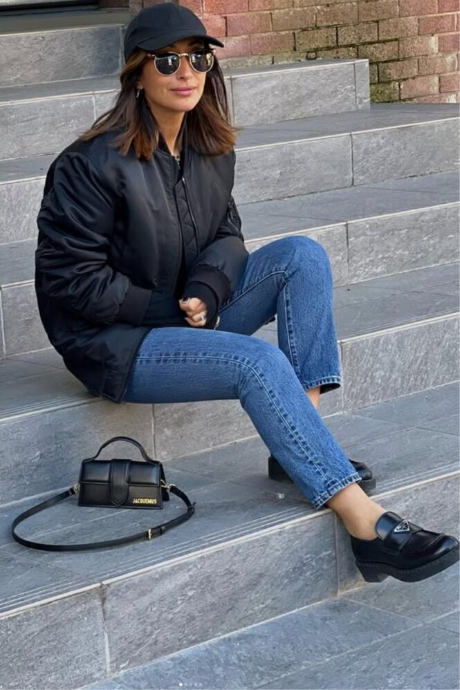 27 Stylish Bomber Jacket Outfit Ideas + Chic Ways to Wear a Bomber ...
