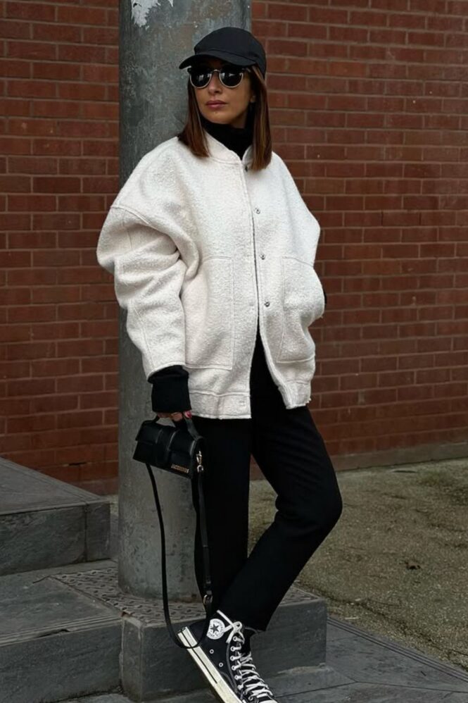 27 Stylish Bomber Jacket Outfit Ideas + Chic Ways to Wear a Bomber ...