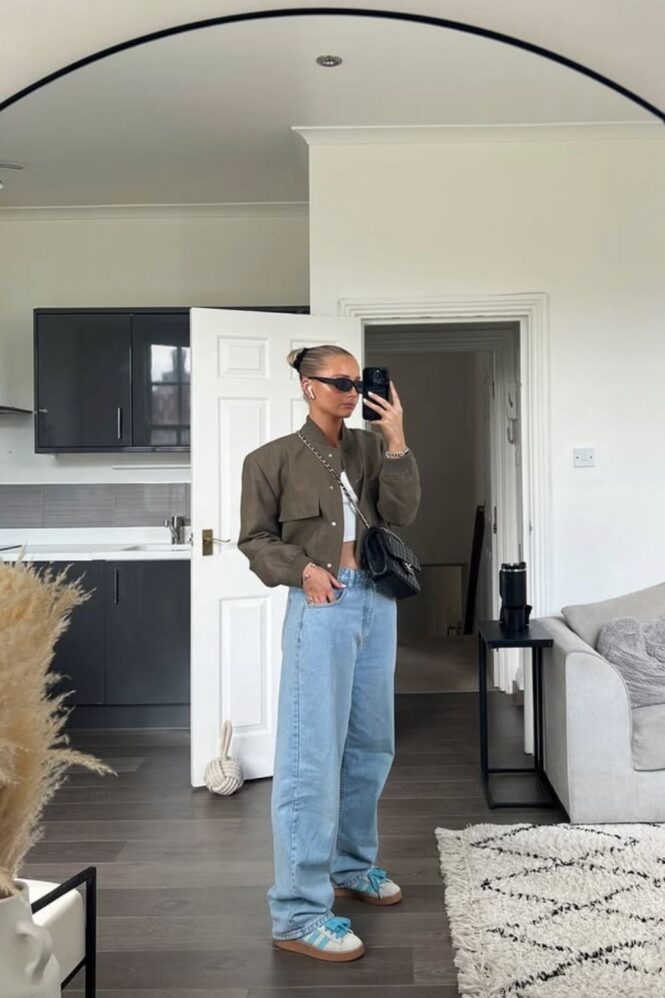 27 Stylish Bomber Jacket Outfit Ideas + Chic Ways to Wear a Bomber ...