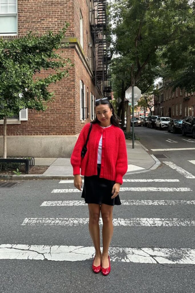 27 Chic Red Ballet Flats Outfit Ideas That Are Anything But Basic ...