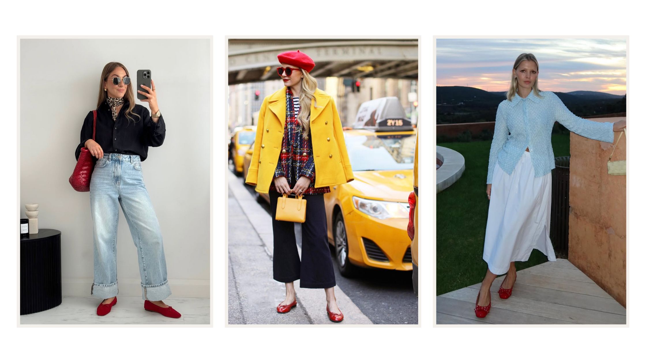 27 Chic Red Ballet Flats Outfit Ideas That Are Anything But Basic ...