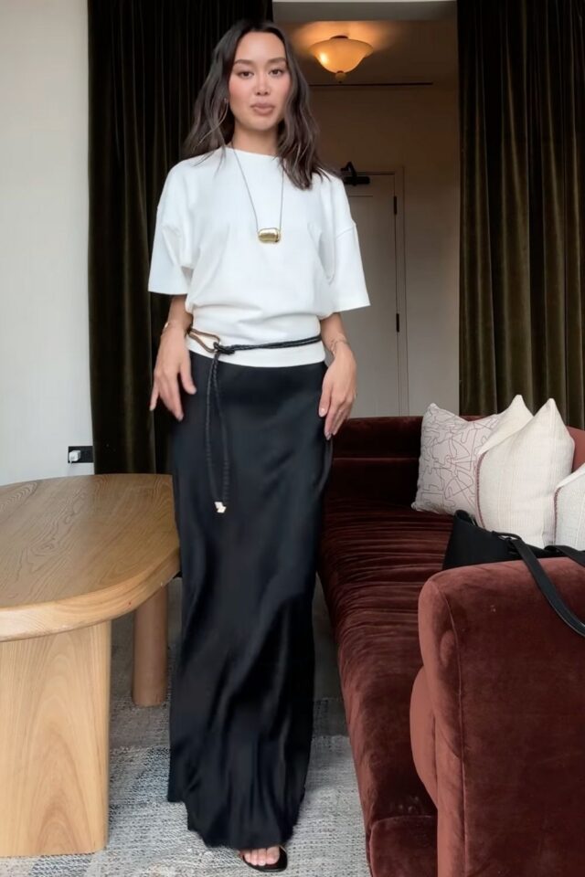 32 Silk Skirt Outfit Ideas That Are Chic, Effortless & Perfect for Any ...