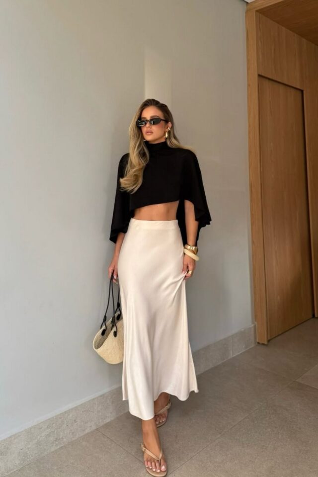 32 Silk Skirt Outfit Ideas That Are Chic, Effortless & Perfect for Any ...