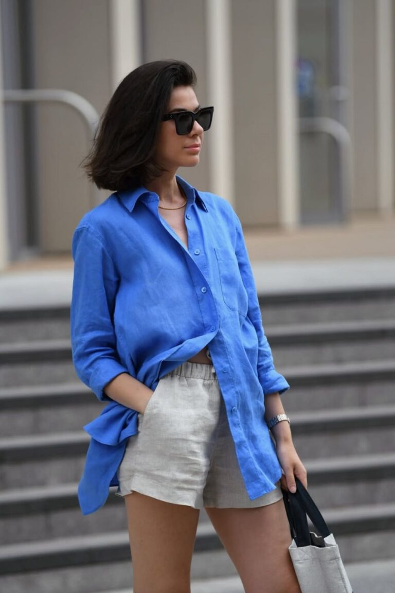 48 Effortless Blue Shirt Outfit Ideas You'll Want to Copy Immediately ...