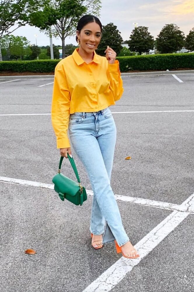 30 Stylish Green Bag Outfit Ideas: How to Style This Statement ...