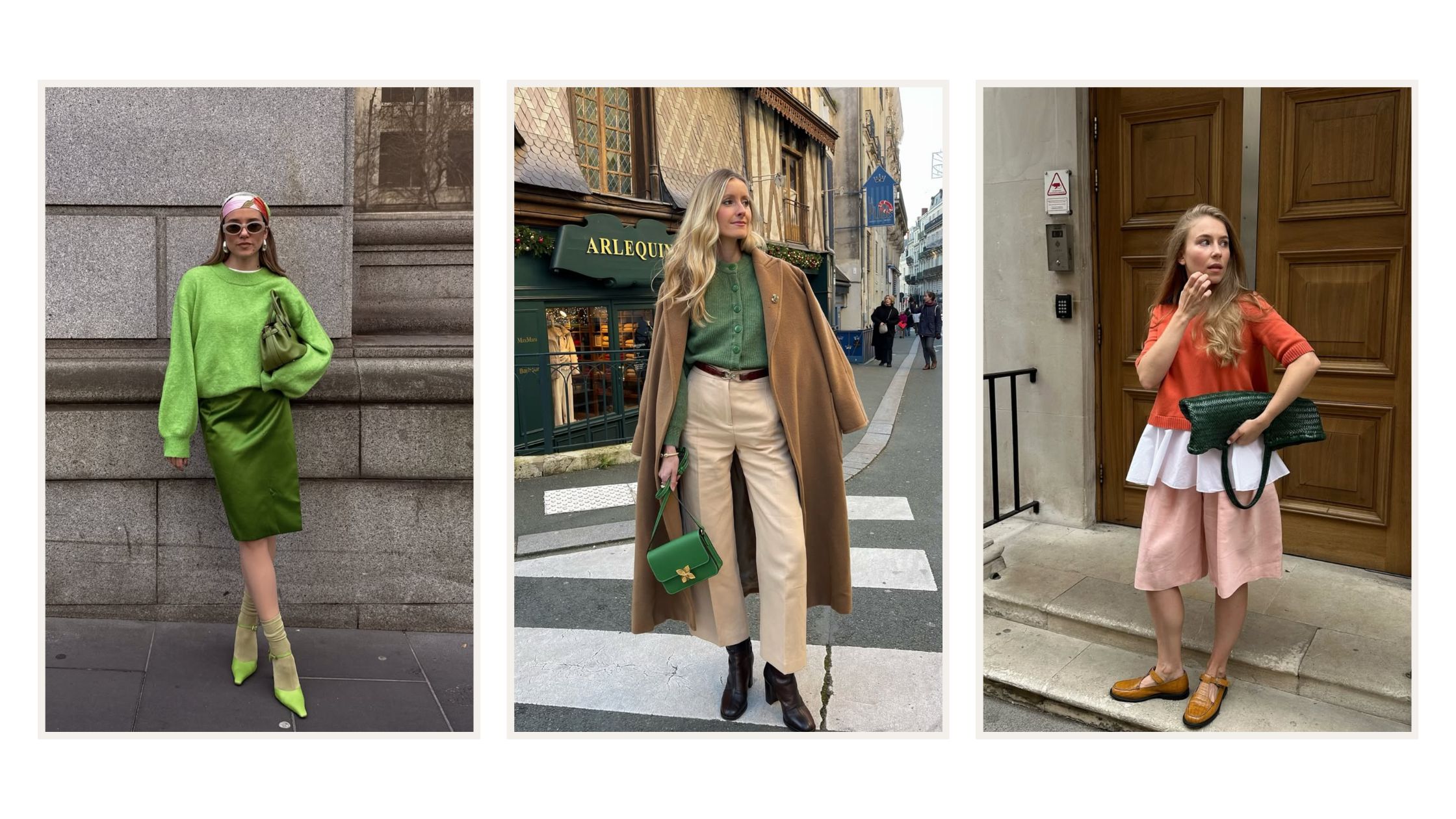 30 Stylish Green Bag Outfit Ideas: How to Style This Statement ...