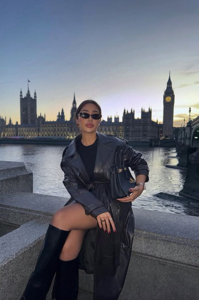 30 Chic Long Leather Jacket Outfit Ideas - London Kensington Guide