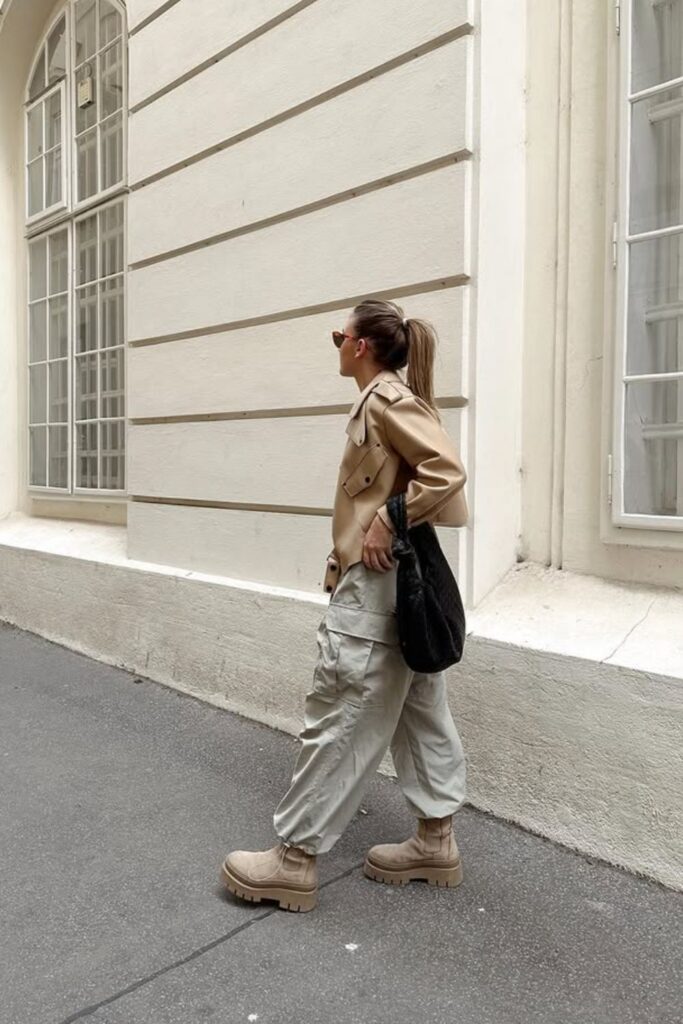 30 Chic Beige Cargo Pants Outfit Ideas Including How to Style Them ...