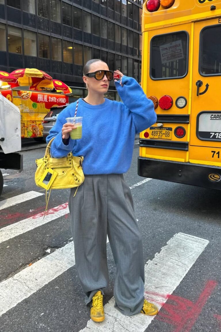 Blue Sweater Outfit Ideas: 33 Stylish Looks You’ll Want to Recreate ...