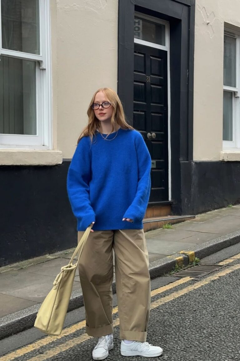 Blue Sweater Outfit Ideas: 33 Stylish Looks You’ll Want to Recreate ...