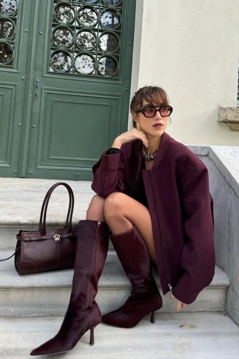 Burgundy Boots Outfit Ideas: 26 Chic, Modern Ways to Style Burgundy ...
