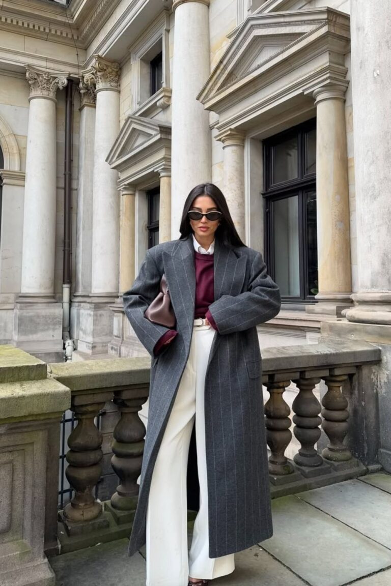 27 Best Grey Coat Outfit Ideas You’ll Want to Copy This Season - London ...