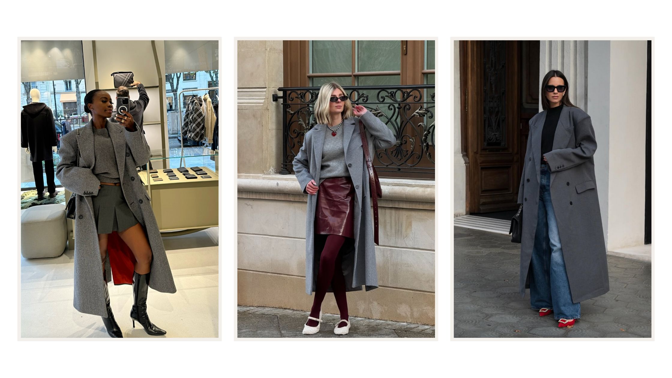 27 Best Grey Coat Outfit Ideas You’ll Want to Copy This Season - London ...