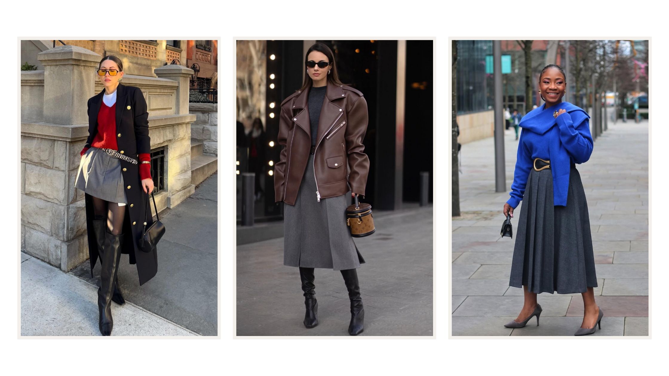 Grey Skirt Outfit Ideas: 32 Chic Ways to Style This Wardrobe Essential ...
