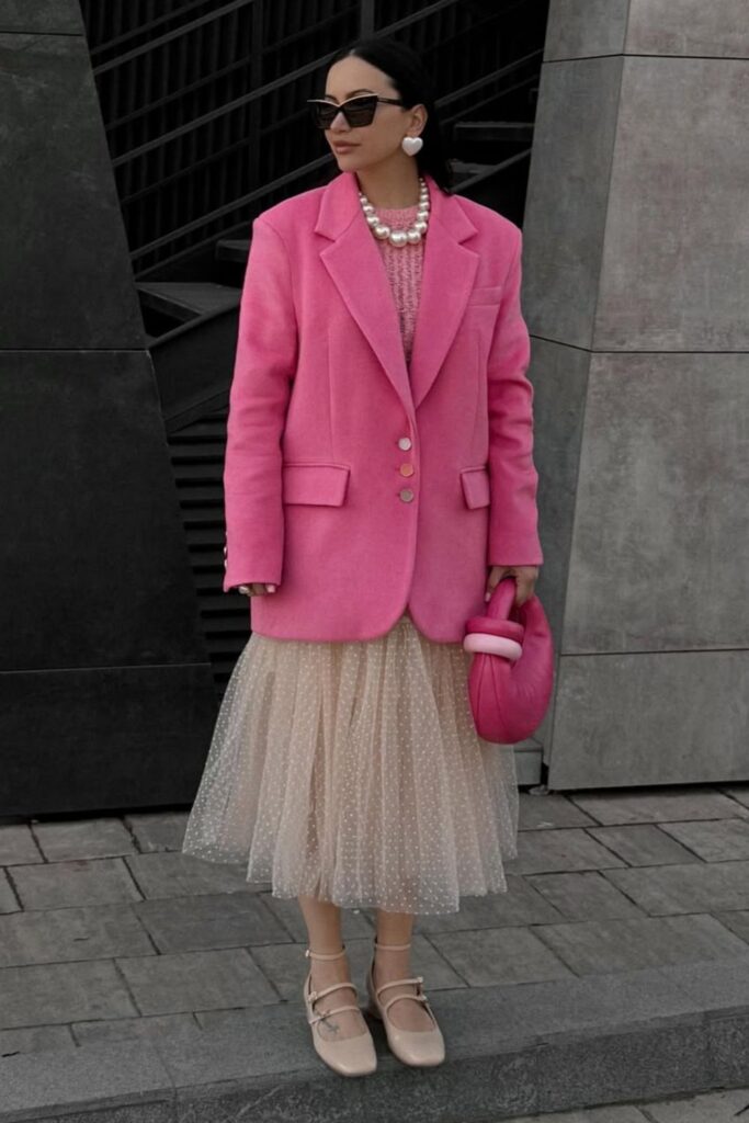 Pink Blazer Outfit Ideas: 31 Looks That Prove Pink Is the Ultimate ...