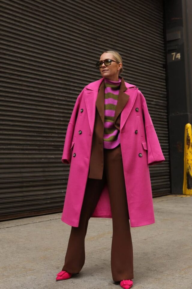 32 Pink Coat Outfit Ideas That Prove Hot Pink Is the New Neutral ...