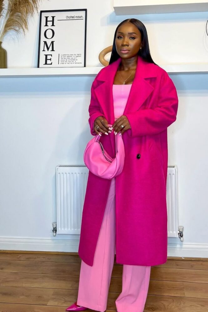 32 Pink Coat Outfit Ideas That Prove Hot Pink Is the New Neutral ...