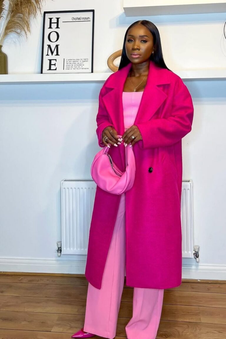 32 Pink Coat Outfit Ideas That Prove Hot Pink Is the New Neutral ...