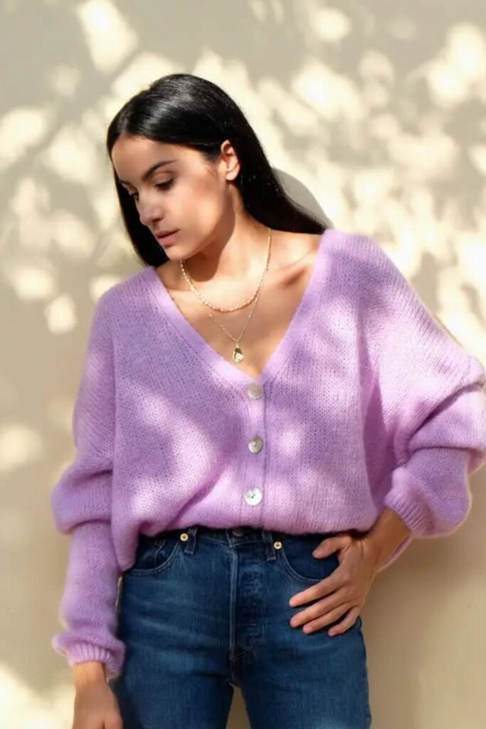 24 Purple Cardigan Outfit Ideas That Prove This Colour Is Surprisingly ...