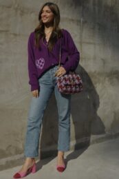 24 Purple Cardigan Outfit Ideas That Prove This Colour Is Surprisingly ...