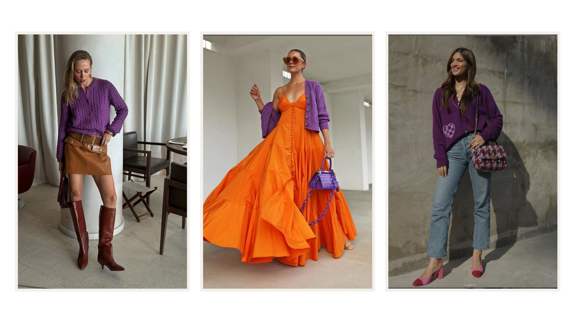 24 Purple Cardigan Outfit Ideas That Prove This Colour Is Surprisingly ...