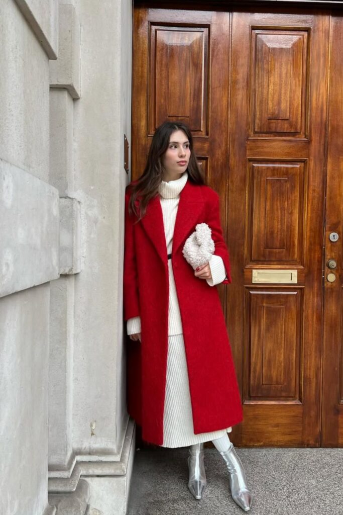 Red Coat Outfit Ideas: 30 Chic Ways to Wear a Red Coat This Season ...