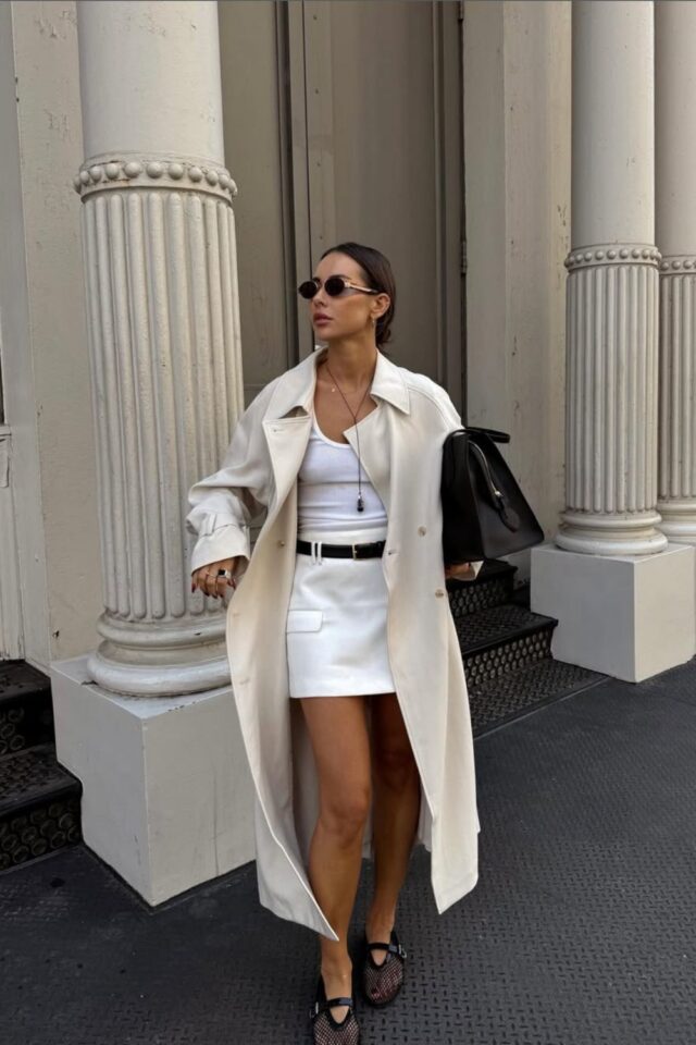 36 White Coat Outfit Ideas: Chic, Cozy And Effortlessly Polished ...