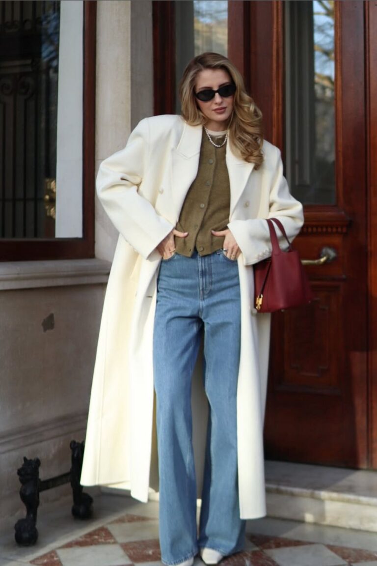 36 White Coat Outfit Ideas: Chic, Cozy And Effortlessly Polished ...