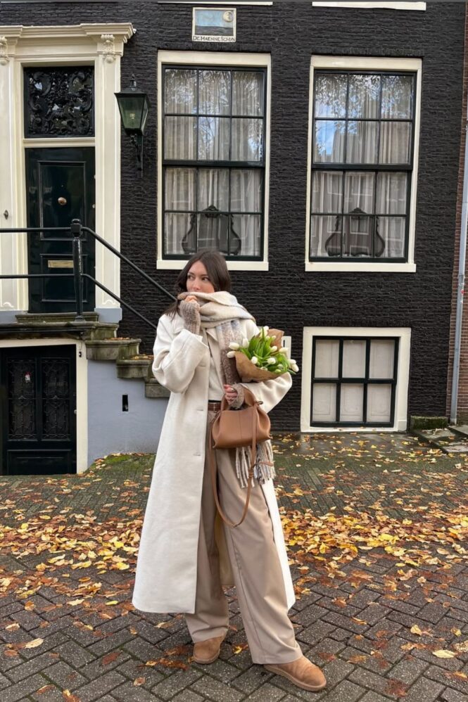 36 White Coat Outfit Ideas: Chic, Cozy And Effortlessly Polished ...
