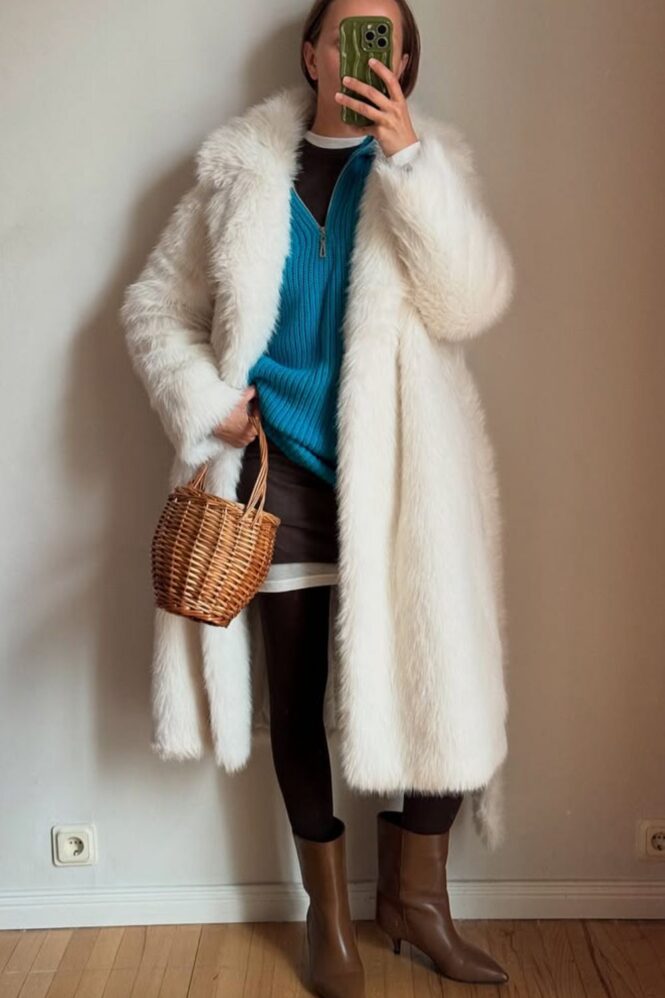 36 White Coat Outfit Ideas: Chic, Cozy And Effortlessly Polished ...